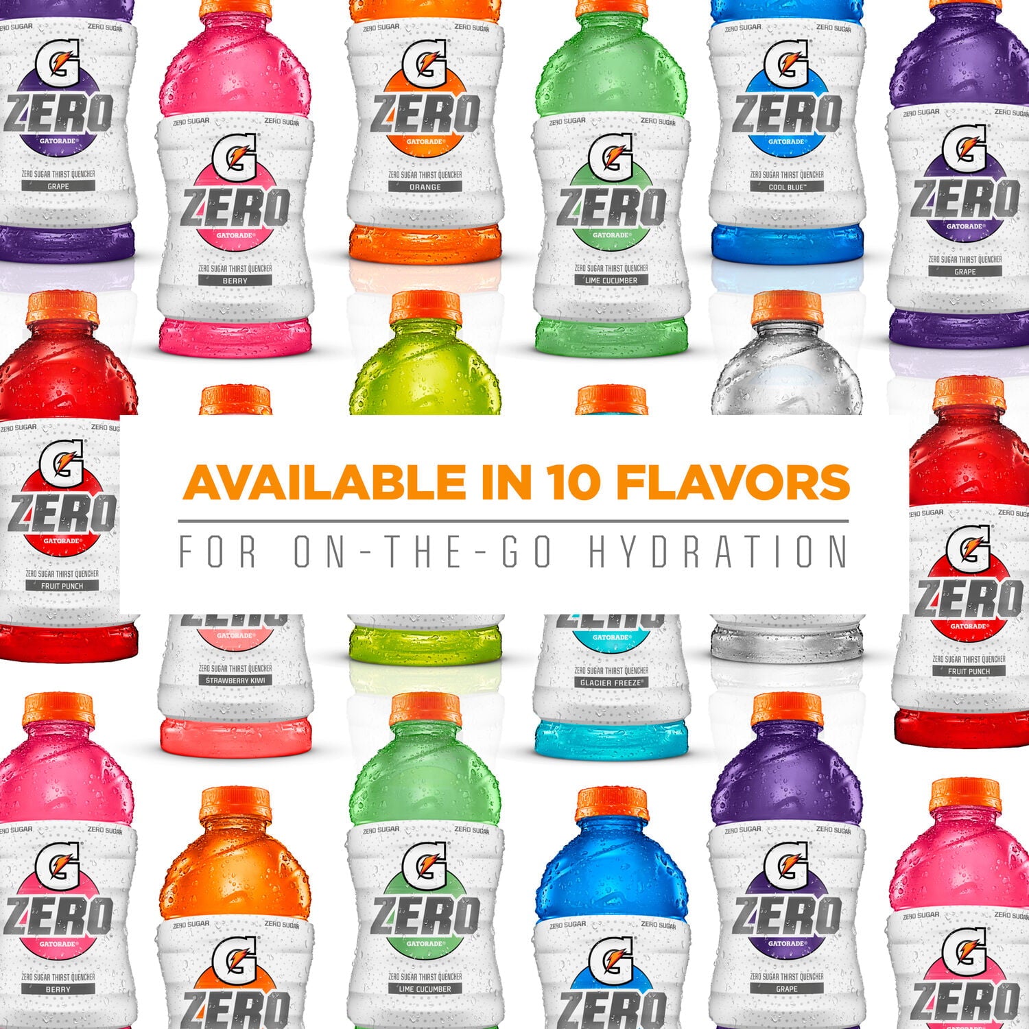 Gatorade G Zero Sugar Glacier Cherry Thirst Quencher Sports Drink, 28 ...