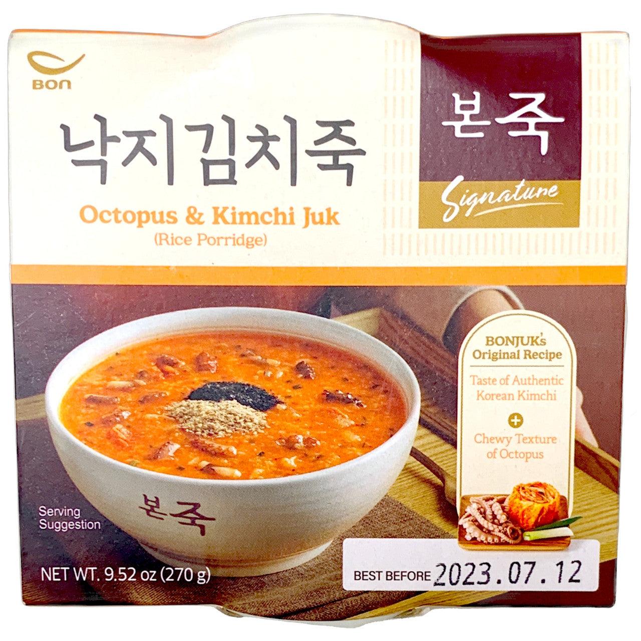 Bonjuk Octopus & Kimchi Juk - Rice Porridge 9.52oz(270g) – Anytime Basket