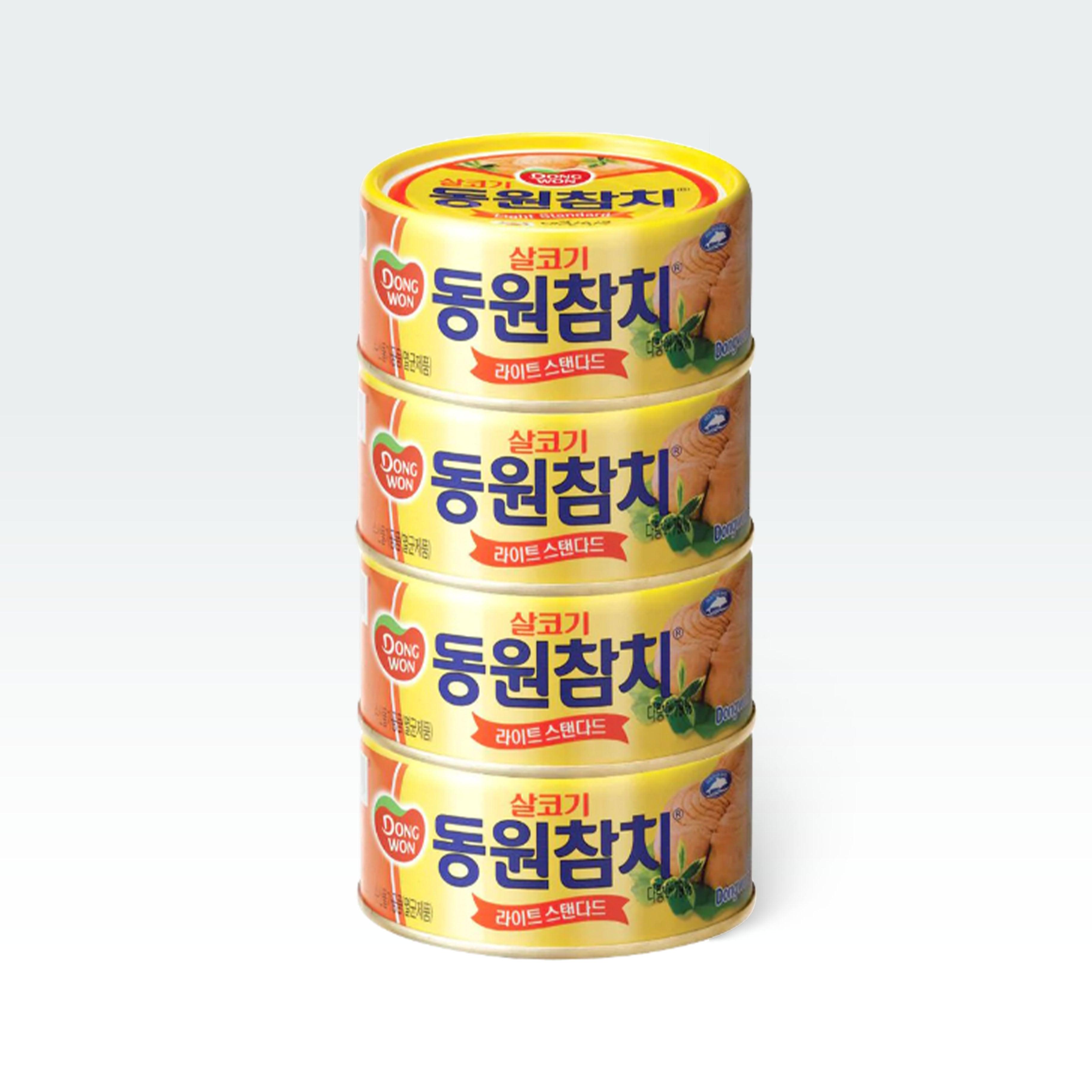 Dongwon Light Standard Tuna 5.29oz(150g) 4 Cans 동원참치 – Anytime Basket