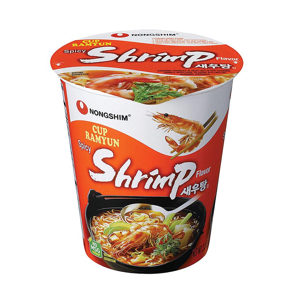 NONGSHIM Cup Noodle Soup Spicy Shrimp Flavor 2.36oz(67g) 새우탕 라면 – Anytime Basket