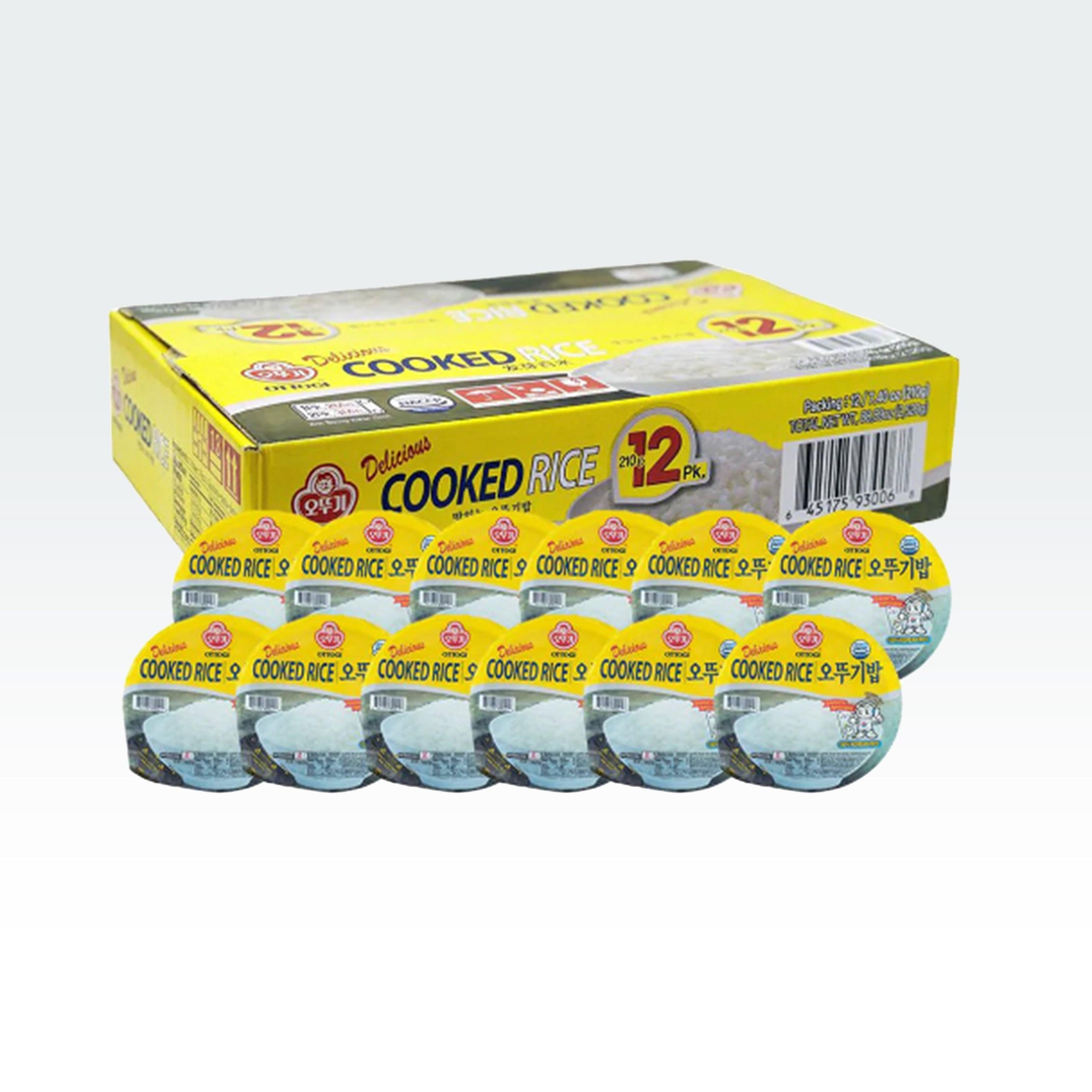 Ottogi Delicious Cooked Rice 7.4oz(210g) x 12 Packs – Anytime Basket