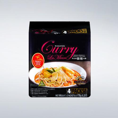 Prima Taste Singapore Curry Lamian Noodles, 6.2oz(186g) x 4 Packs ...