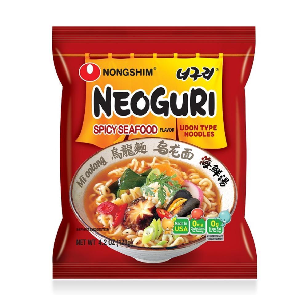 Nongshim Neoguri Spicy 4.2oz x 4 Packs 너구리 라면 – Anytime Basket